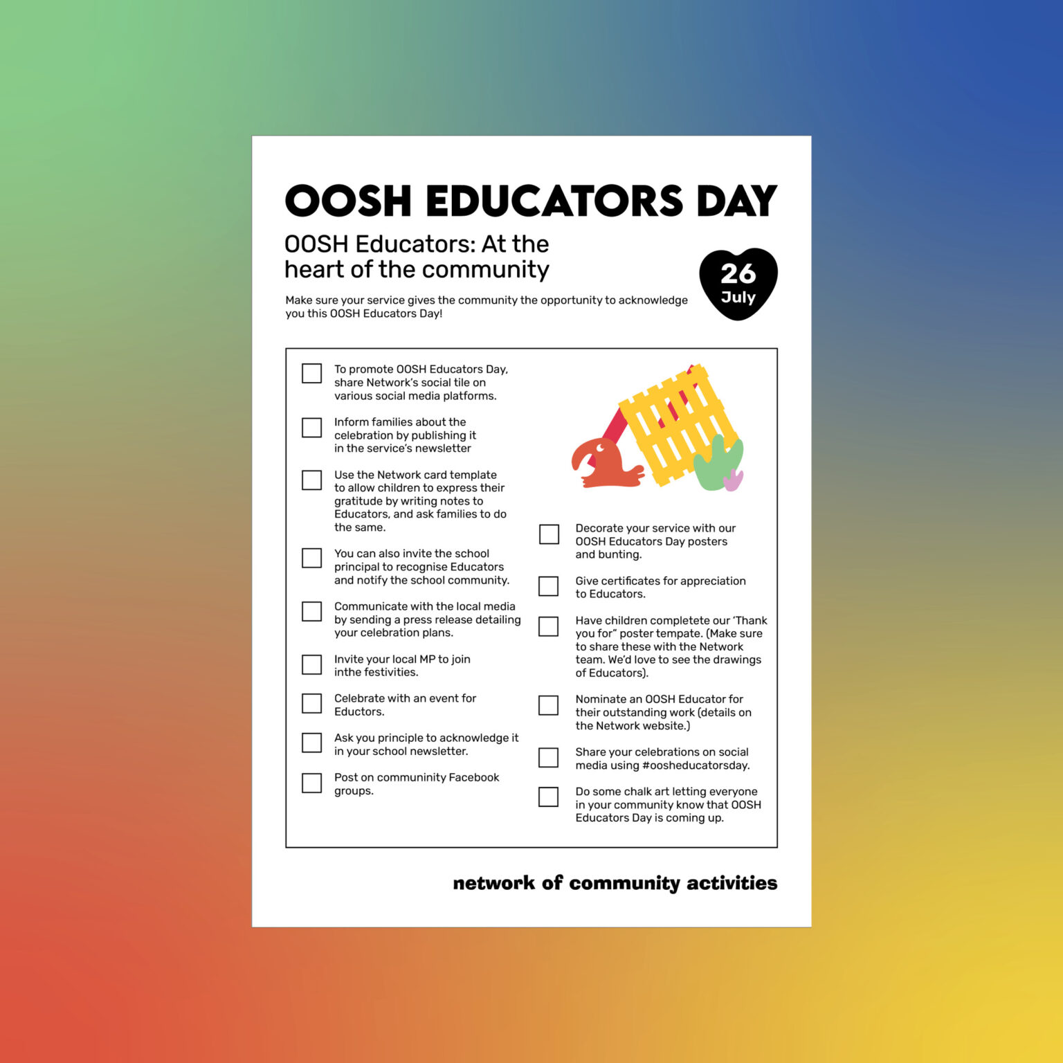 OOSH Educators Day – Network of Community Activities