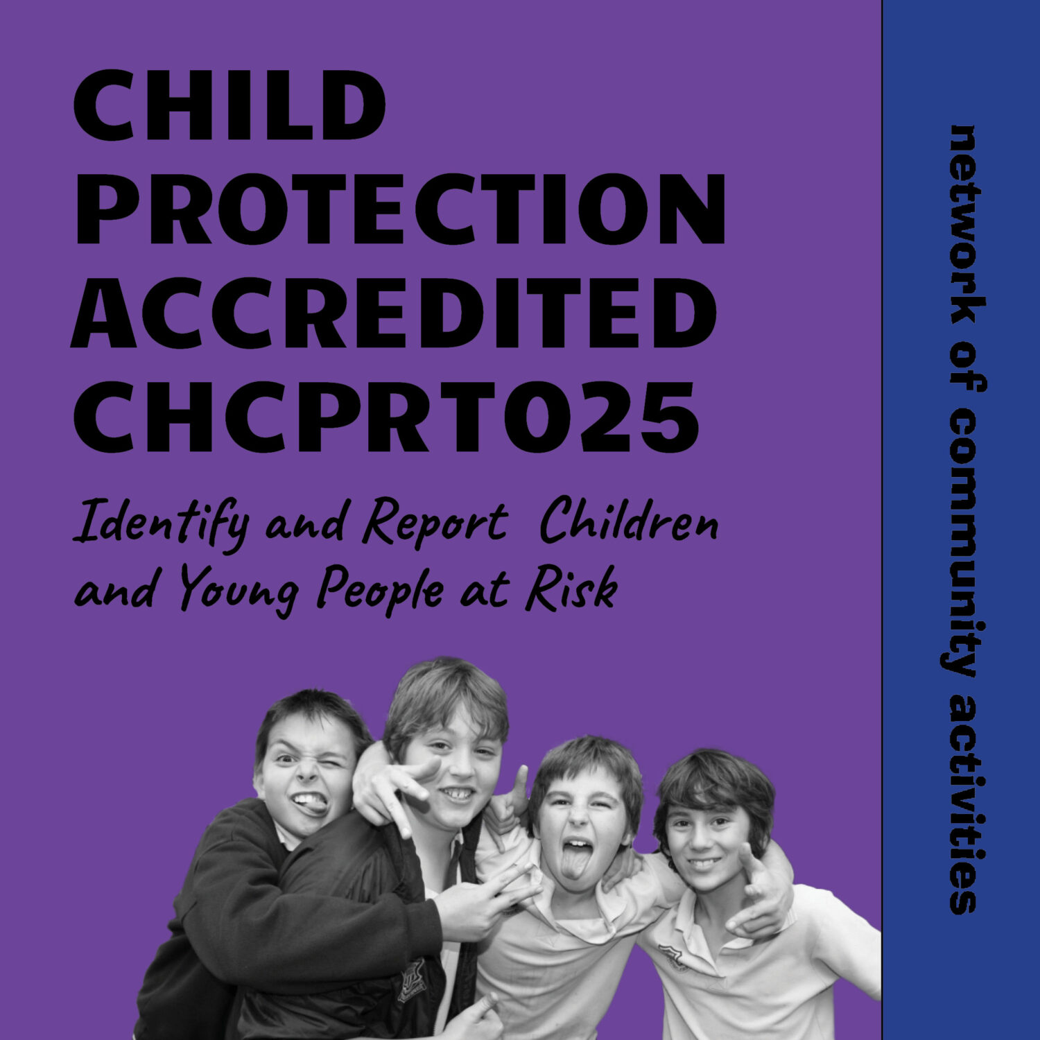Child Protection Accredited CHCPRT025 – Network of Community Activities